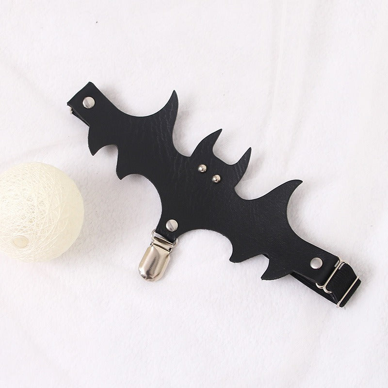 Black Goth Bat Grip Clips