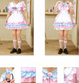 Pink Cat Maid Puff Dress Set
