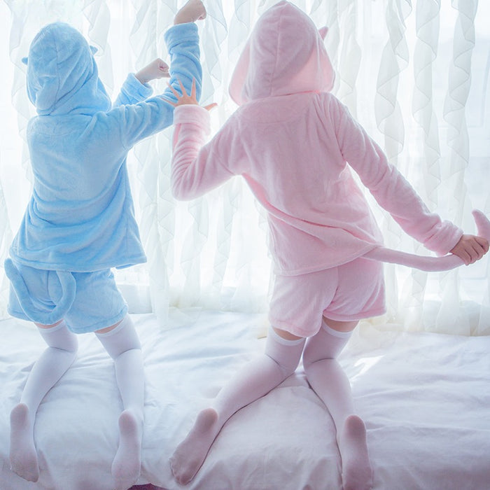 Rem and Ram Cat Cosplay Pajamas